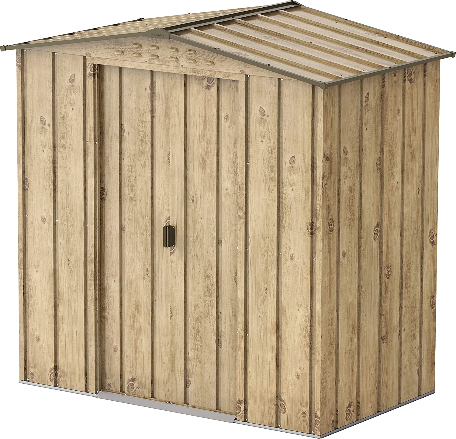CASETA COBERTIZO METAL JARDIN TOP SHED 6X4 MARRON DURAMAX - CASETAS Y ...