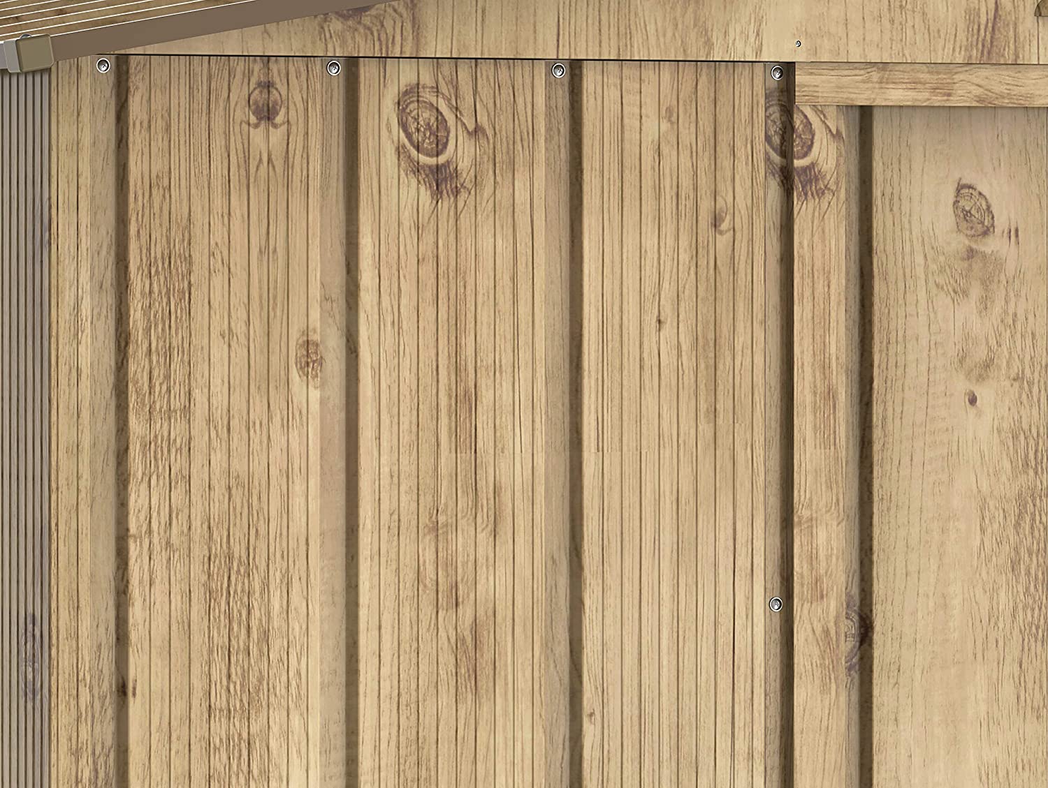 CASETA COBERTIZO METAL JARDIN TOP SHED 6X4 MARRON DURAMAX - CASETAS Y ...