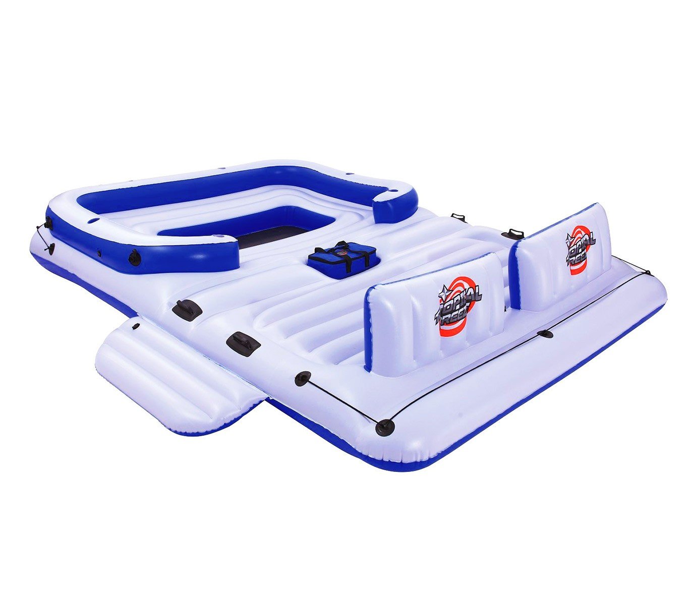 ISLA GIGANTE HINCHABLE FLOTADOR COOLERZ BRISA TROPICAL 389 X 274 CMTS ...