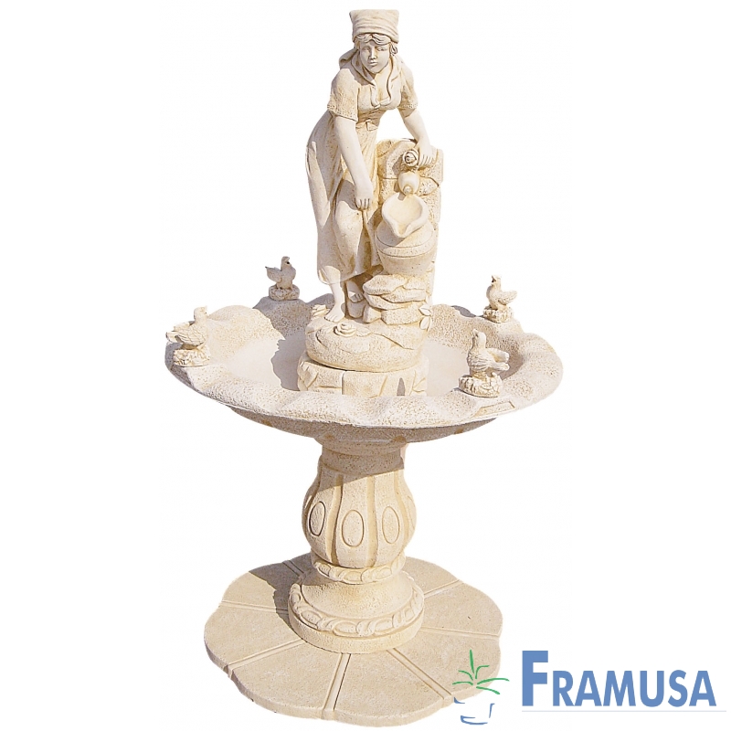 2 FUENTES DE PIEDRA ARTIFICIAL PARA JARDIN - FUENTES DE PIEDRA Y POZOS ...