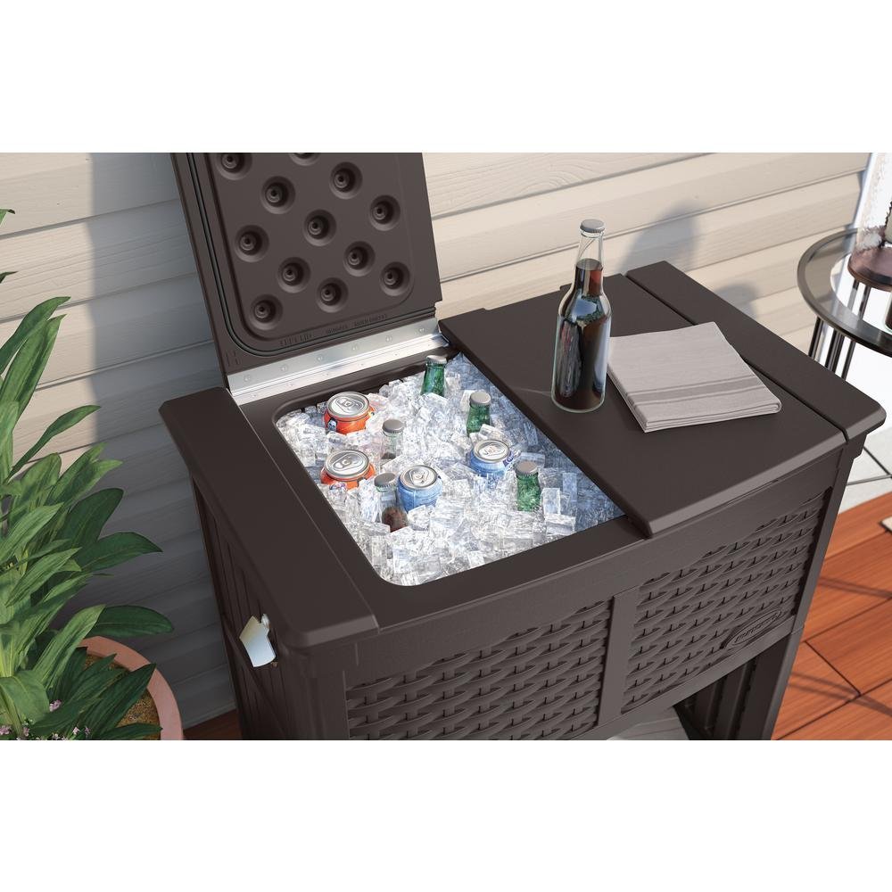 MUEBLE-NEVERA PARA BARBACOA BBQ DE RESINA BMDC6200 SUNCAST - ARCONES ...
